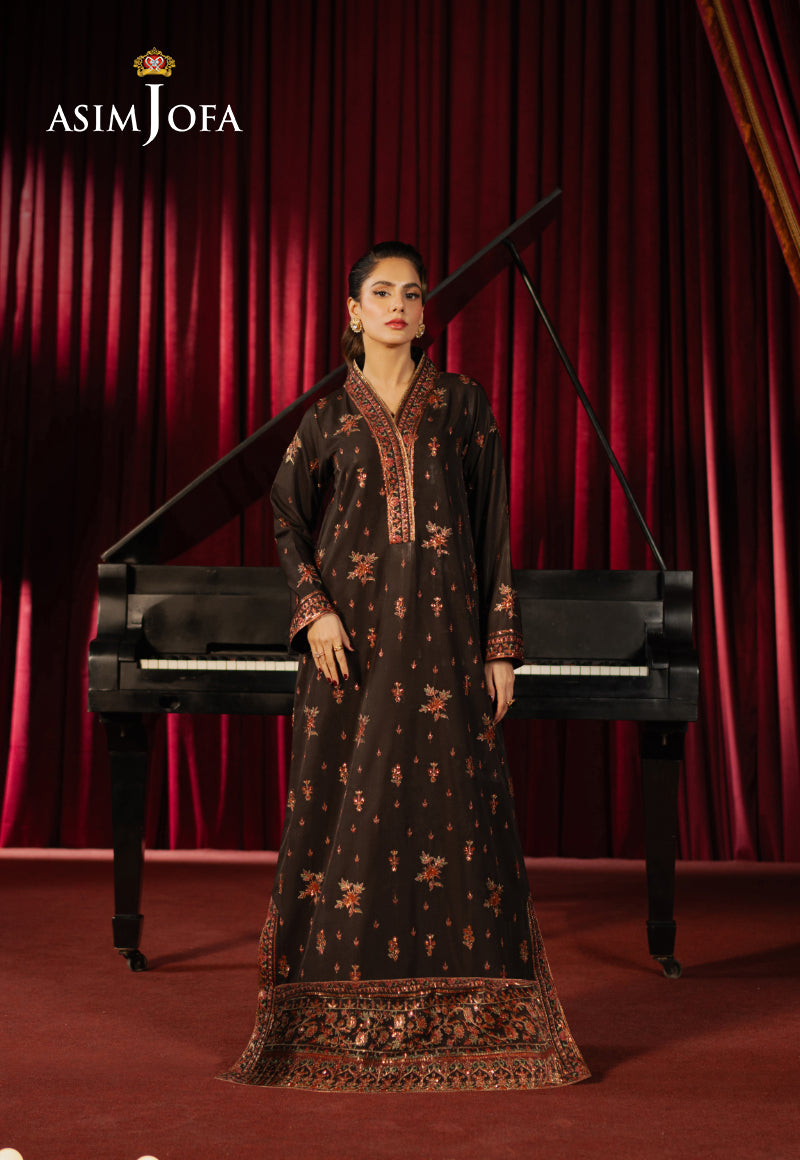 AJPFB-06 EMBROIDERED BOSKI SILK STITCHED 1 PC – Asim Jofa wholesale